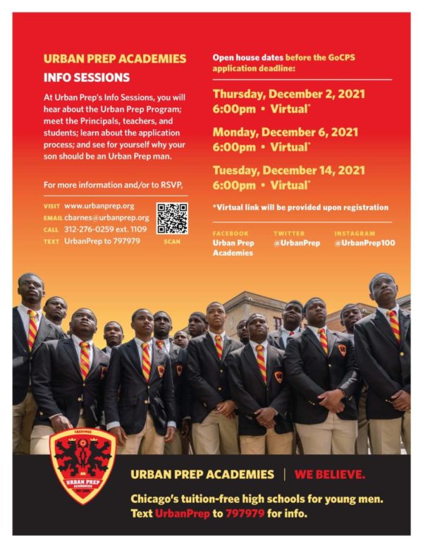 Info Sessions at Urban Prep Academies - Virtual | Urban Prep Academies